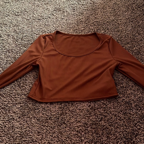 Shirts & Tops | Brown Crop Top | Poshmark